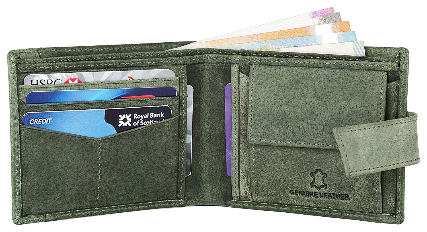 Brand New Authentic Wildhorn Rfid Sage Green Genuine Leather Wallet For ...