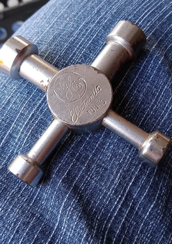 Vintage GE Electronic Tubes 4 Way Wrench Tool with Advertising Logo | eBay