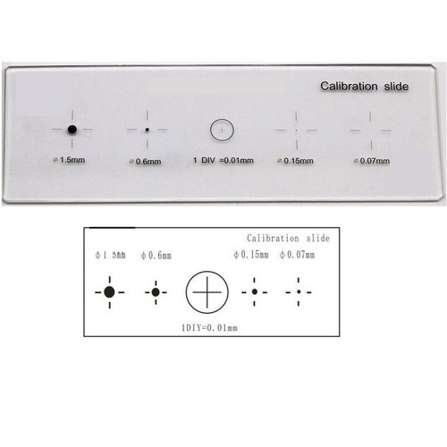 0.01 mm Stage Graticules Microscope Stage micrometer Calibration Slide ...