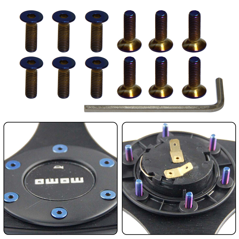 12Pcs Steering Wheel Bolt Screw Kit For Momo Nardi Personal NRG Sparco ...