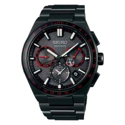 Seiko Astron Powerful Red Limited Edition GPS Solar Titanium SSH137 | eBay