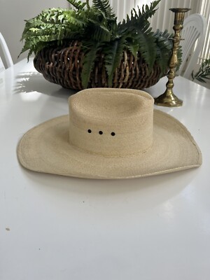 NWOT GUS 4.5” Brim Western Palm Leaf Straw Dallas Fine Weave Cowboy Hat ...