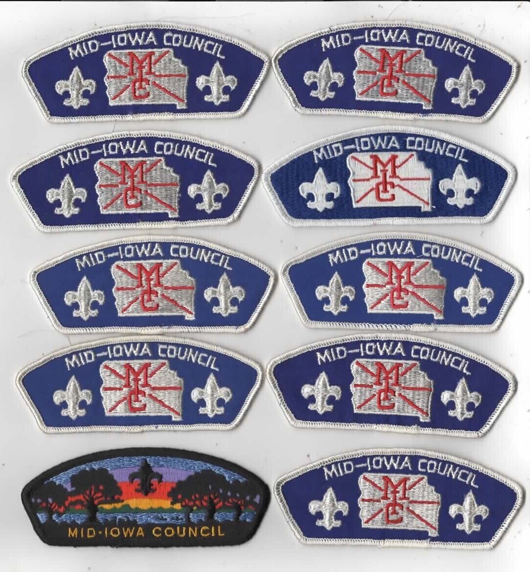 Mid-Iowa Council Lot of 10 Shoulder Patches CSP [CSP-1686] | eBay
