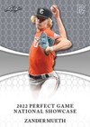 ZANDER MUETH 2022 LEAF PERFECT GAME "1ST EVER PRINTED" ROOKIE CARD #98 ...