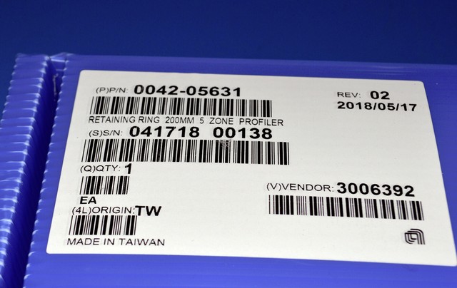 AMAT RETAINING RING 200MM 5 ZONE PROFILTER 0042-05631 for sale online ...