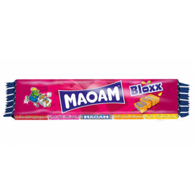 Maoam Bloxx 10x5er einzeln gewickelte Kaubonbons 5fach sortiert 220g ...
