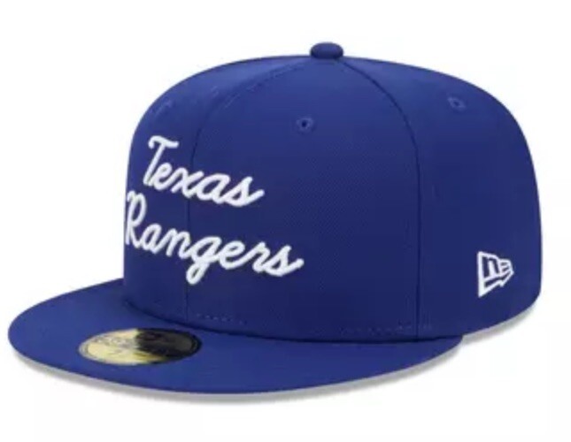 New Era TEXAS RANGERS Script Fairway 59Fifty Fitted Hat 7 1/4 New W ...