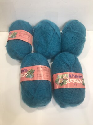patons promise 40g yarn 145 yds lot (5) skeins teal or light blue | eBay