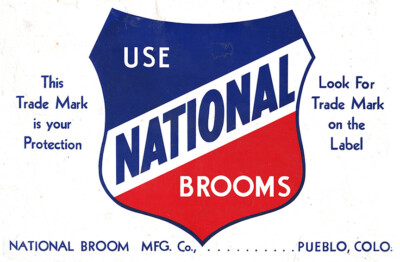 NATIONAL BROOMS ADVERTISING METAL SIGN | eBay