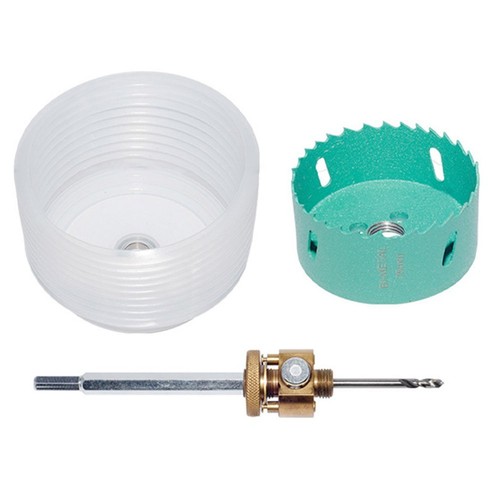 Tige de raccordement à dégagement rapide avec foret bimétal 75 mm pour ...
