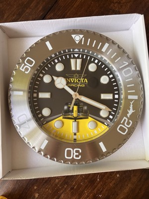 Invicta Racing Pro Diver 47796 Black Dial Stainless Steel Quartz Wall ...