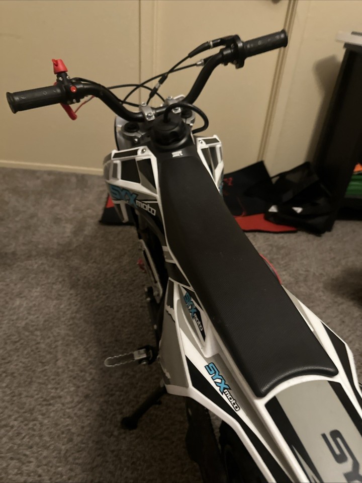 SYX Moto Dirt Bike Colors White Gray Black Blue Great Condition Used | eBay