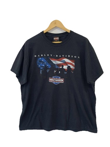 Vintage 2011 Harley-Davidson USA T-Shirt XL Black Biker Graphic Raleigh NC #80 | eBay