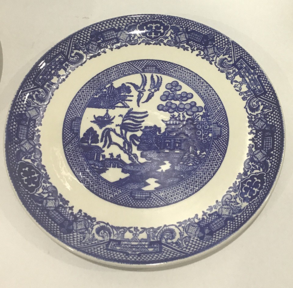 Vintage Willow Ware by Royal China Blue Willow Dinnerware Set Service ...