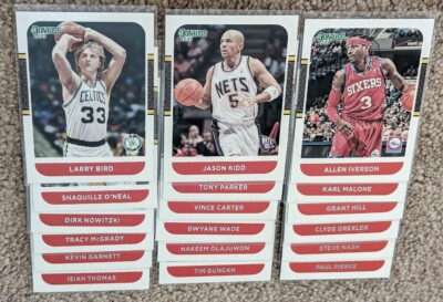 2022-23 Retro HOF 18 Card Lot Bird Duncan O'Neal Drexler Garnett ...