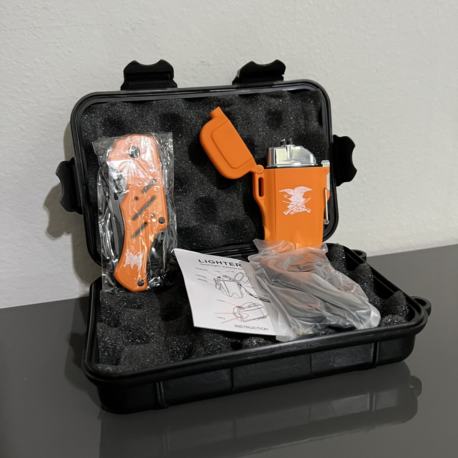 NRA Survival Kit Electric Torch Flashlight Multi Function Charging ...