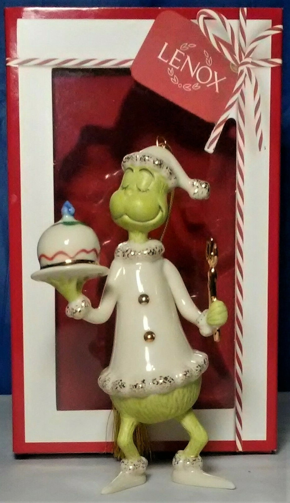 Lenox 2020 Grinch Serves the Feast Annual Grinch Ornament Dr Seuss (New ...