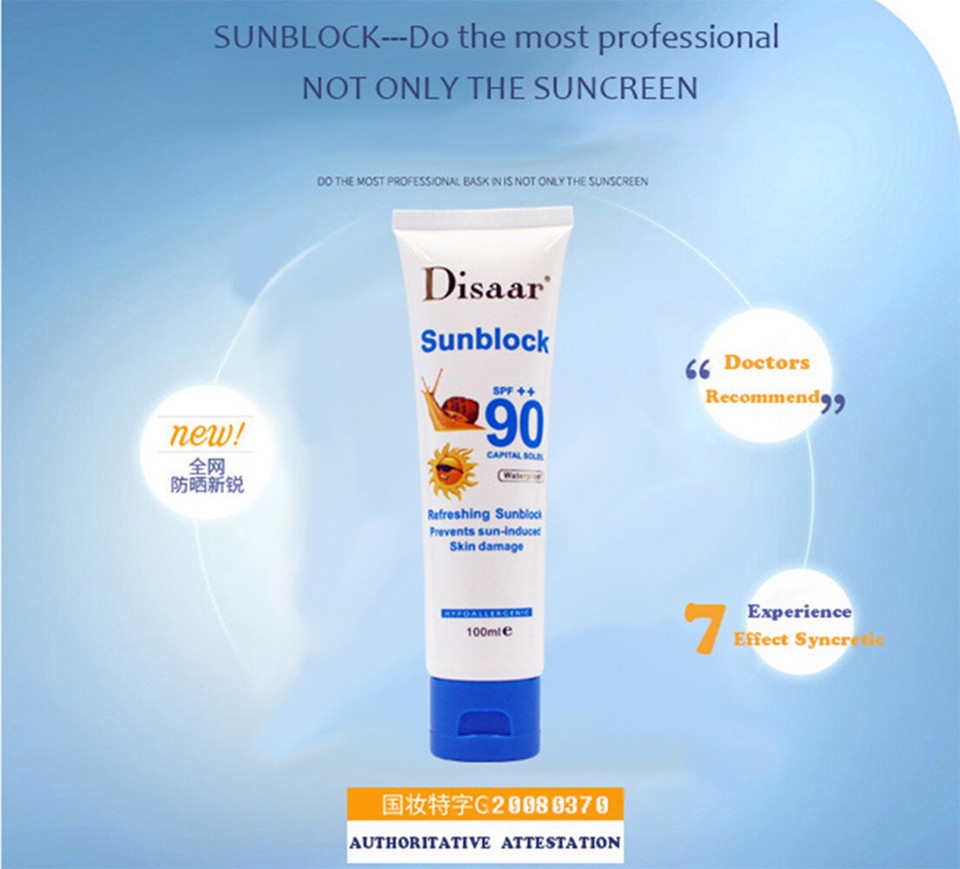 DISAAR Sunscreen Cream Refreshing Sunblock SPF90++ Protection ...