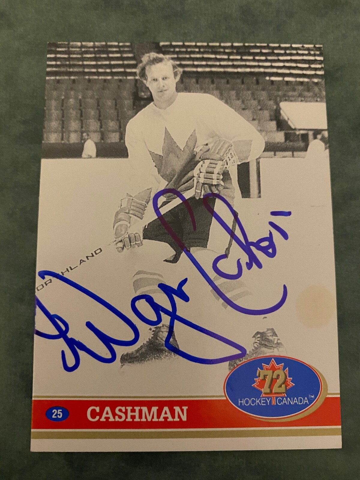 WAYNE CASHMAN Boston Bruins SIGNED 1972 TEAM CANADA HOCKEY CARD | eBay