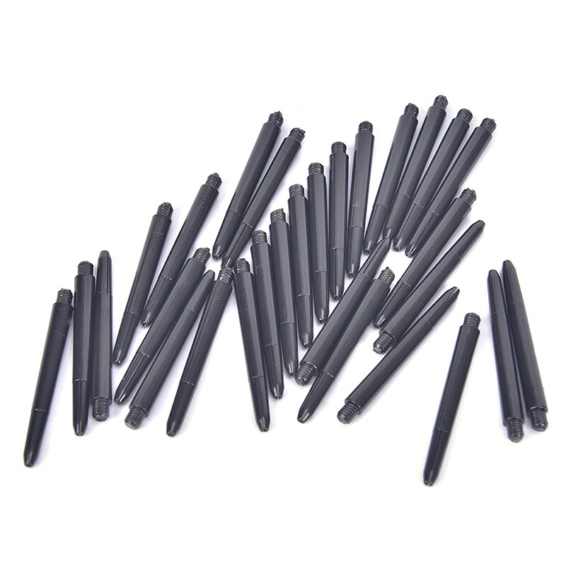 Black 50pc/lot NylonDart Shafts 2BA48mm Screw Thread Plastic Dart Stems ...