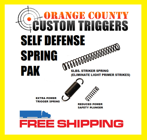 Self Defense Striker, Trigger, Safety Plunger, Spring Pack Fits Glock ...