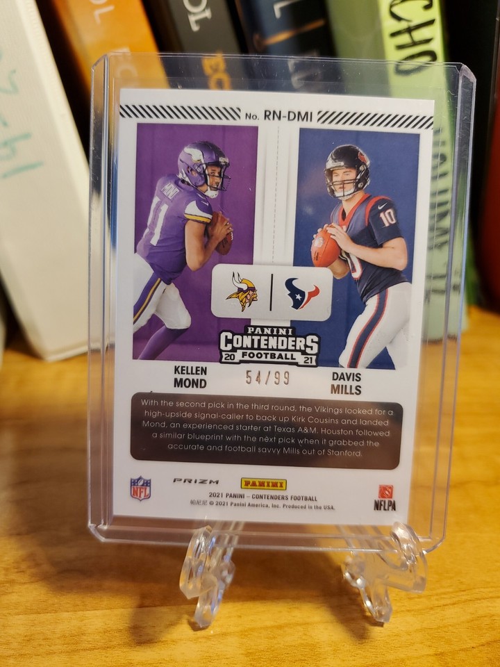 2021 Panini Contenders Davis Mills/Kellen Mond Round 3 Numbers | eBay