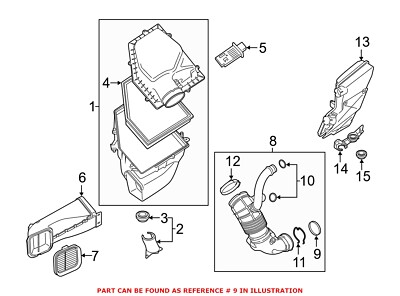 Genuine OEM Engine Air Intake Hose Seal For BMW 13718648429 | eBay