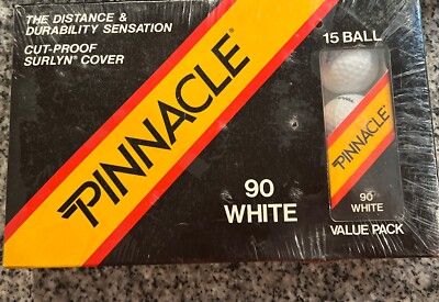 Pinnacle 90 White 15 Golf Balls New in Package (Vintage Sealed MINT ...