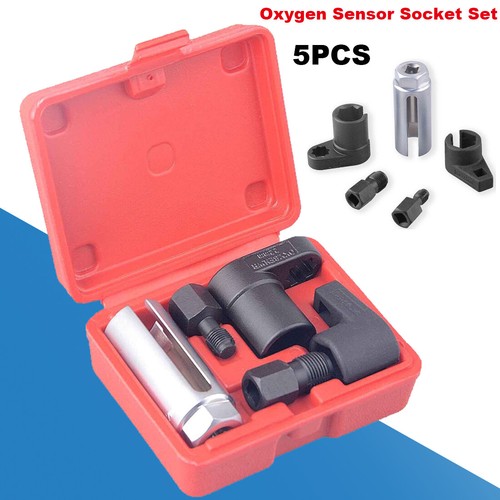 5pc Portable 22mm Deep Oxygen Sensor Socket Repair Thread Chaser 3/8 ...