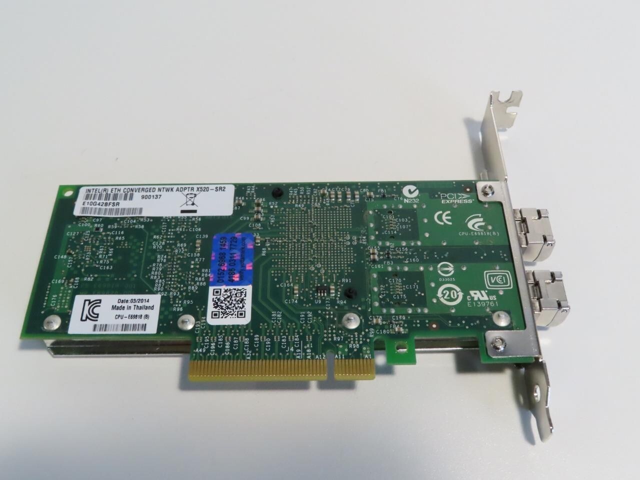 INTEL X520-SR2 10GB 2-PORT SFP+ CONVERGED NETWORK CARD E10G42BFSR | eBay