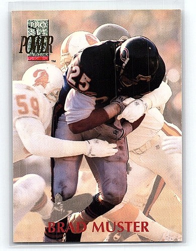 1992 Pro Set Power Brad Muster Chicago Bears #25 | eBay