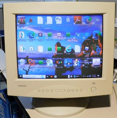 VTG 1999 Samsung Samtron DP15LT 55E 13" Color VGA CRT Monitor, Retro ...