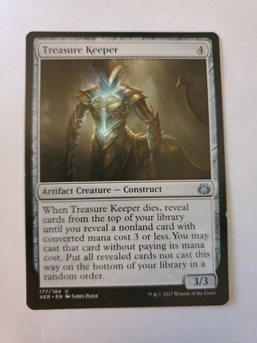 MTG Magic The Gathering Card Treasure Keeper Artifact Creature ...