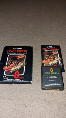 Night Driver Tele-Games (Atari 2600, 1980) Complete Tested | eBay