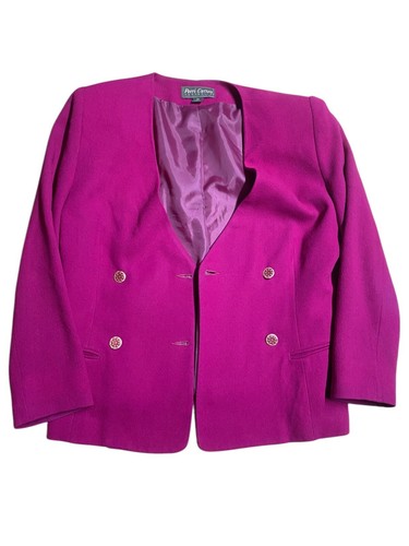 Perri Cutten Blazer Women's 10 Pink Wool Made in Australia Business ...