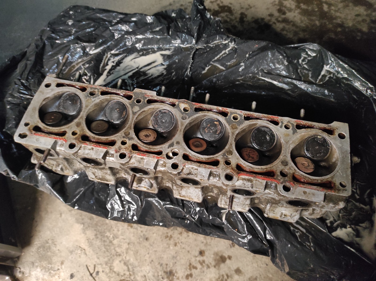 BMW e30 320i e34 520i M20 2.0L M20B20 ENGINE MOTOR CYLINDER HEAD OEM ...