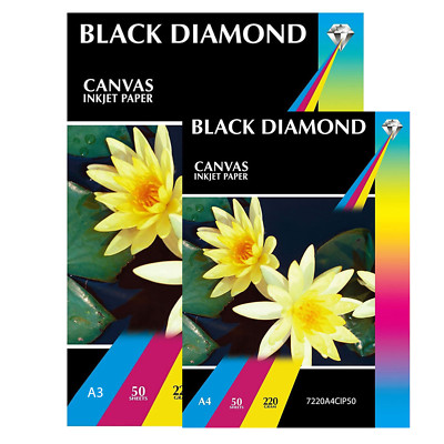 A4/A3 Matt Canvas Effect Photo Paper Premium Quality Inkjet Printer ...