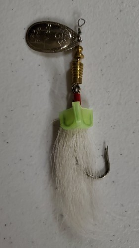 Inline Trout Spinners White Bucktail | eBay