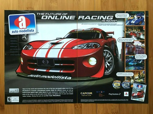 Auto Modellista PS2 Xbox Gamecube 2003 Print Ad/Poster Dodge Viper Car ...