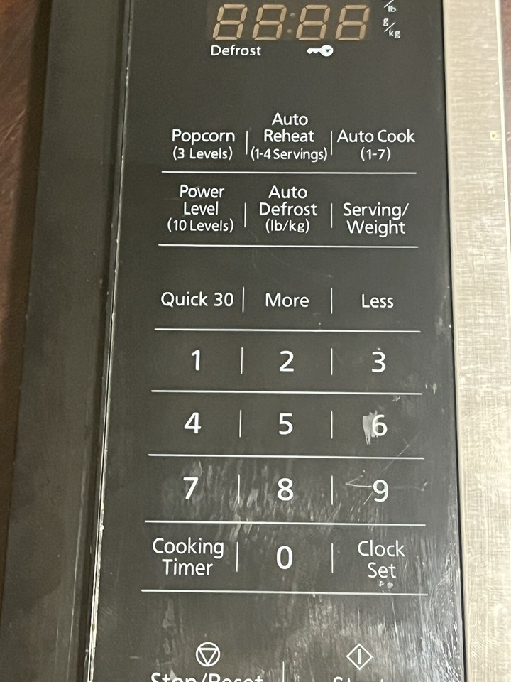 PANASONIC CONTROL PANEL ASSEMBLY WITH MAIN BOARD FOR MICROWAVE NN ...