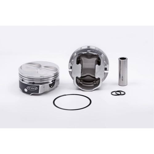 Icon Piston Set IC9970.STD; FHR 4.000 -11cc Flat Top 4V for Ford 331 ...