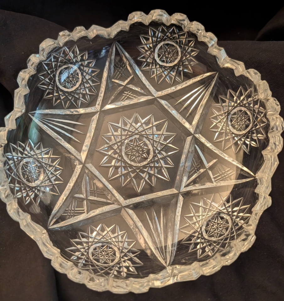 LEAD CRYSTAL, Small Candy Dish-Star of David, Sawtooth edge | eBay