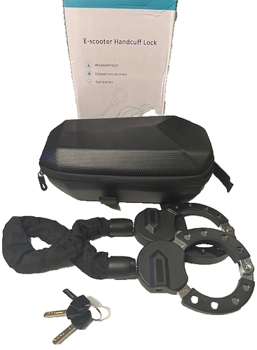 E-Scooter ~ Electric Scooter Handcuff Lock with Case Heavy Duty Anti ...