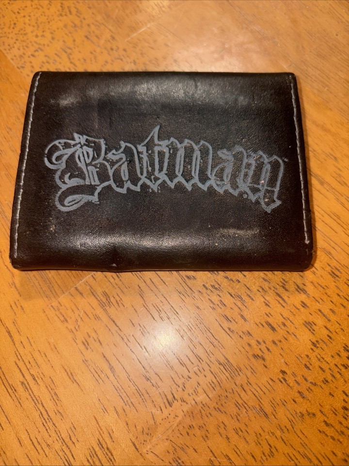 DC Comics Batman Logo Trifold Genuine Leather Wallet | eBay