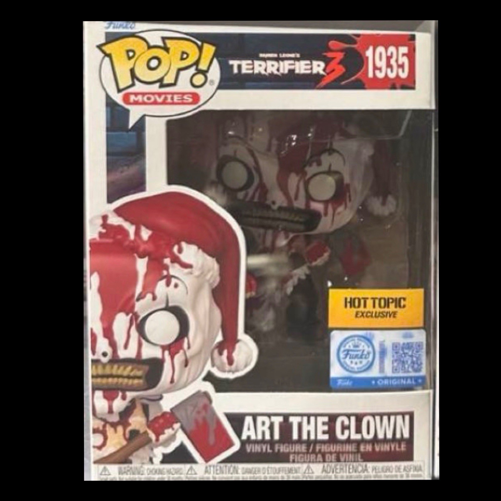 Funko Pop Art The Clown Hot Topic Exclusive Terrifier 3 + Protector | eBay