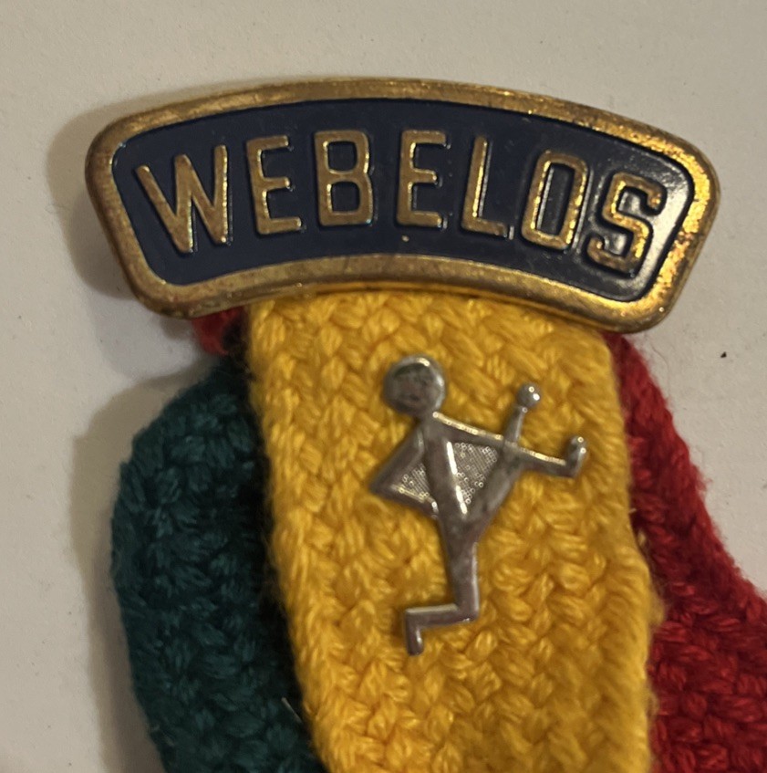 Early Vintage BS of America Cub Scout Webelos Tri-color Ribbon + 1 ...