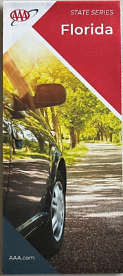 New AAA FLORIDA STATE ROAD MAP Highway Tour Miami/ORLANDO/Tampa LATEST ...