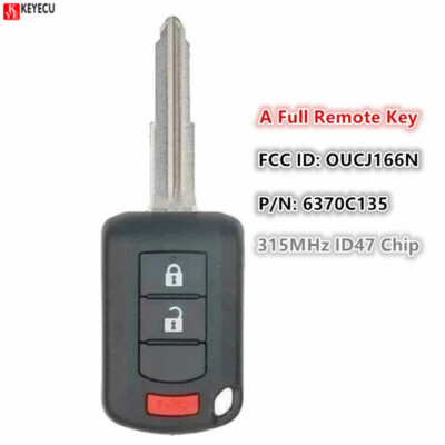 Remote Car Key Fob OUCJ166N 6370C135 For 2014-2020 OUTLANDER ...
