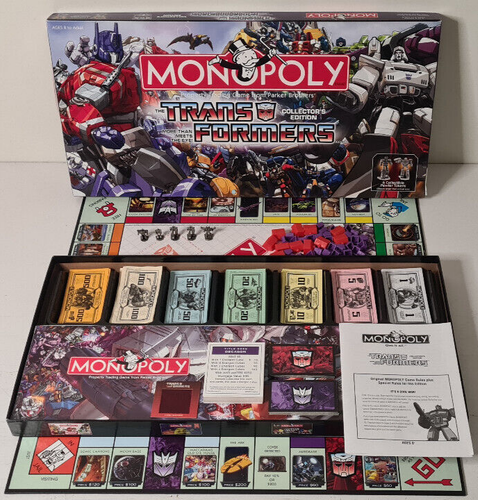 MONOPOLY TRANSFORMERS COLLECTOR'S EDITION BOARD GAME HASBRO 2007 | eBay ...