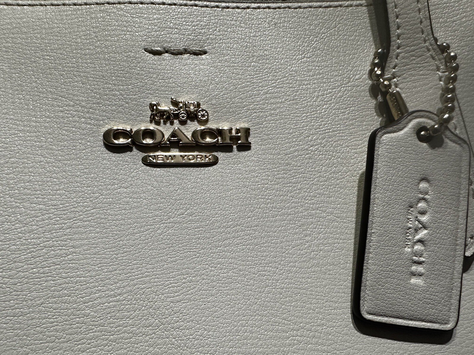 COACH NY Ivory Leather Mini Avenue Carryall Crossbody… - Gem